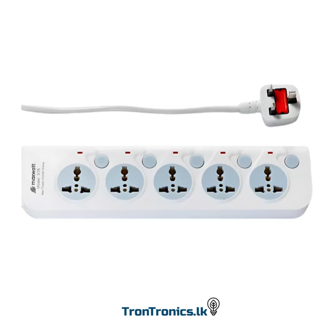 Maxwatt Heavy Duty Power Strip Extension Cord 4 & 5 Gang With Switch (5 ...