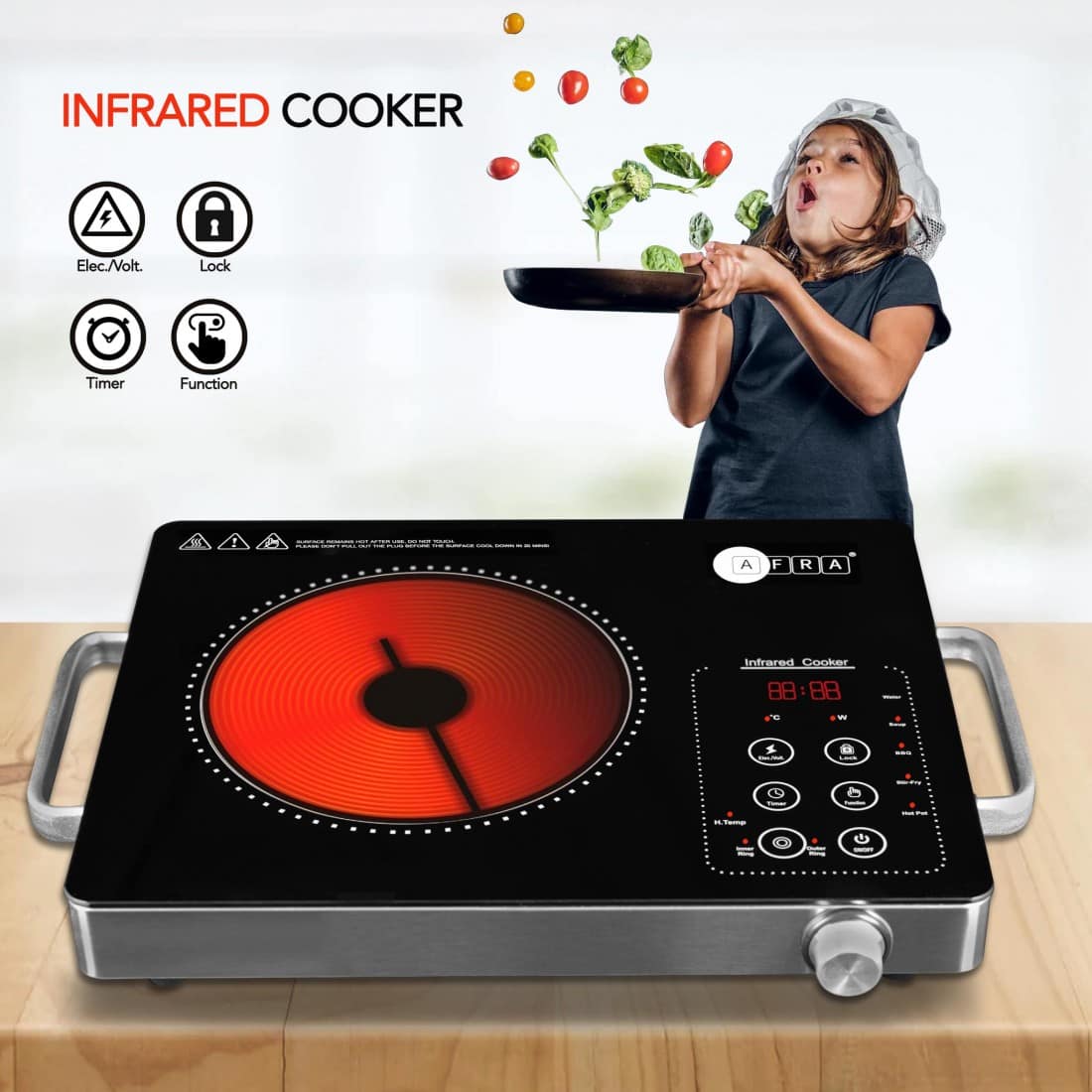 Premium Any Pot Infrared Electric Cooker Double Handle (Dubai)