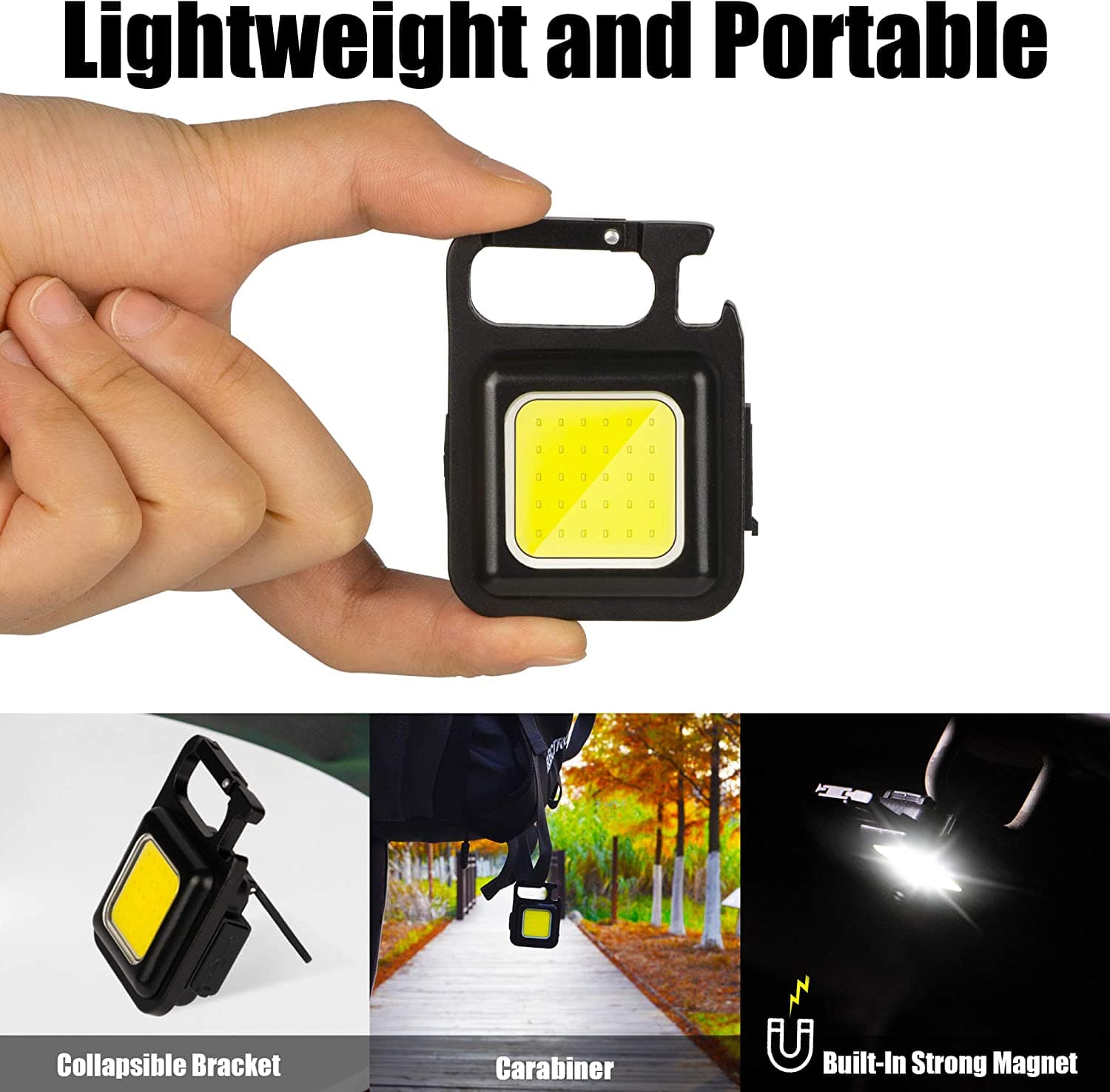 COB Rechargeable Keychain Light