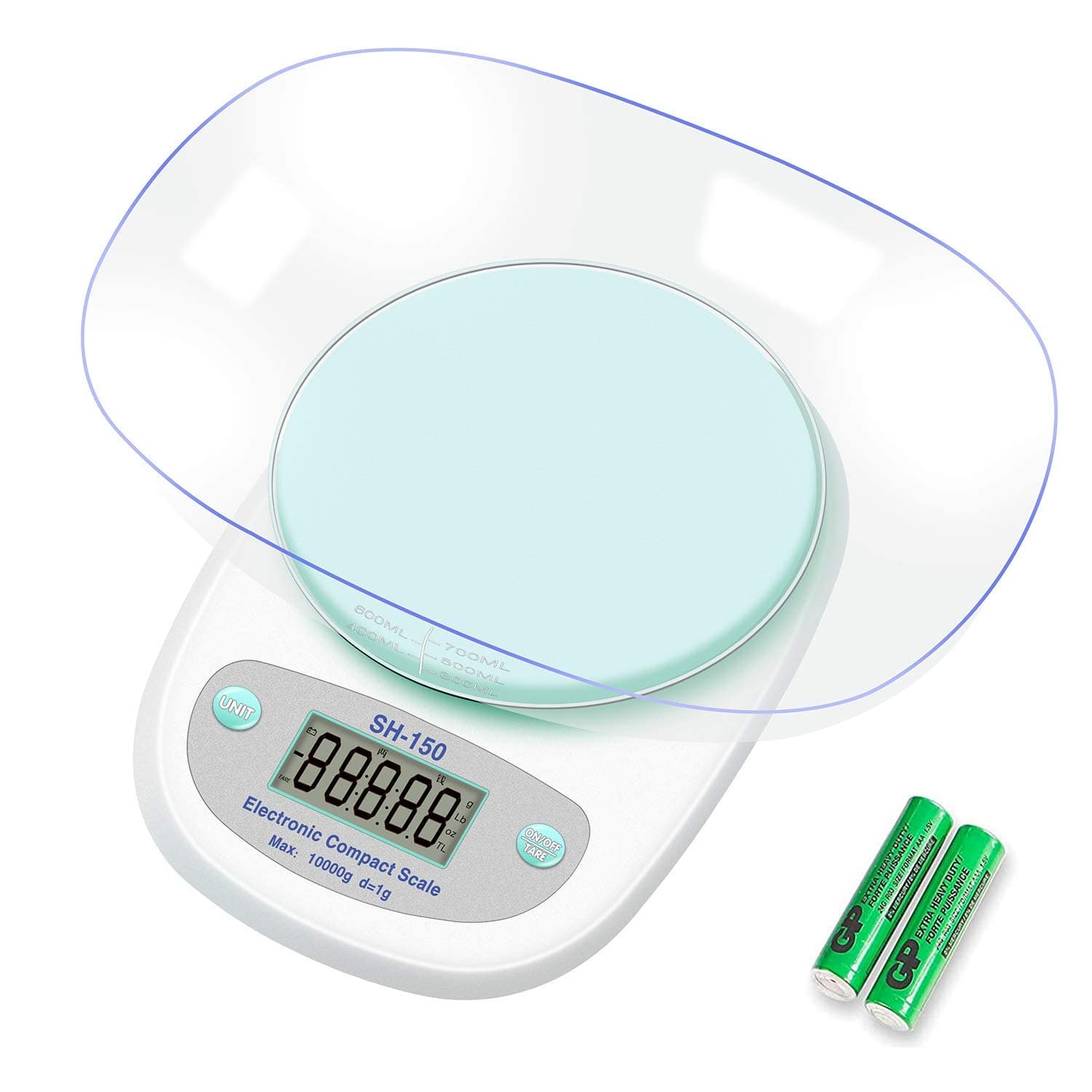 Digital Kitchen Scale with Plastic Bowl with warranty