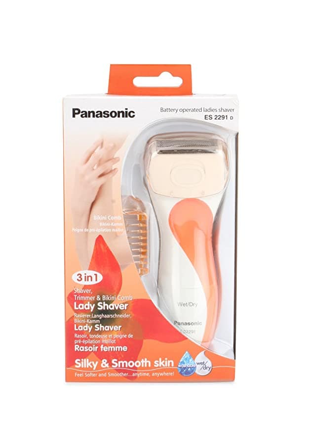 Panasonic ES2291D Battery Operated Wet and Dry Ladies Shaver, Trimmer ...