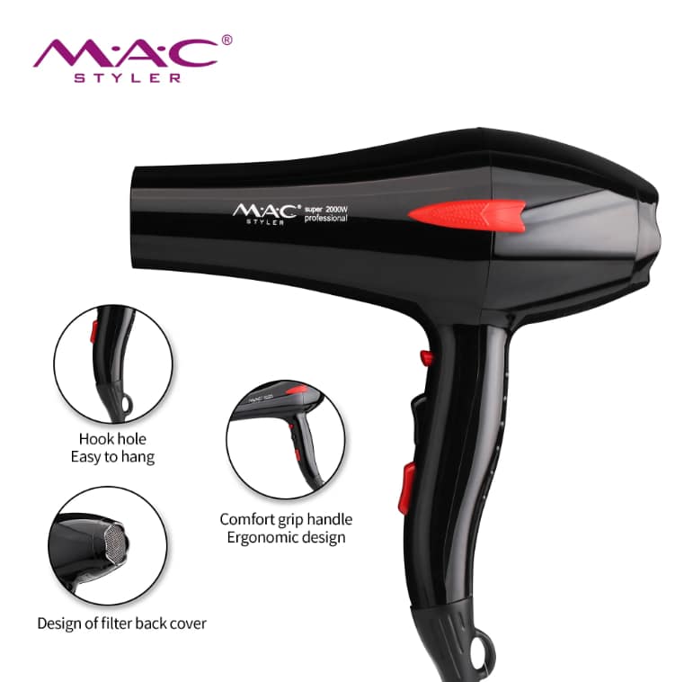MAC Styler Hair Dryer 2000 Watts MC-6619