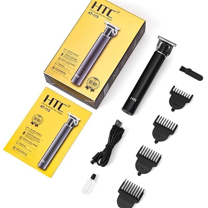 HTC AT-115 Fully Metal Body Professional Mens T- Blade Zero Cutting ...