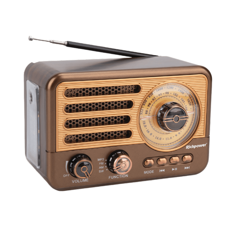 Luxury Rechargeable Bluetooth Supported Vintage/Retro FM Radio