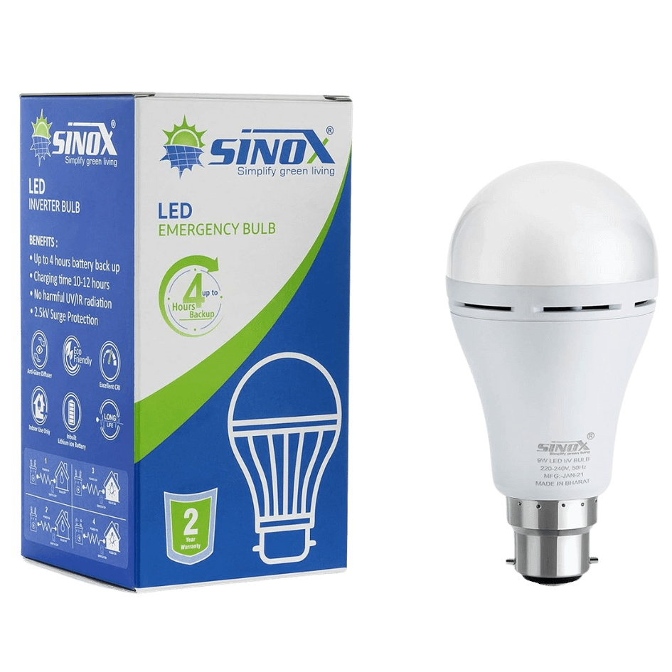 Sinox Rechargeable Inverter Bulb 9W Indian