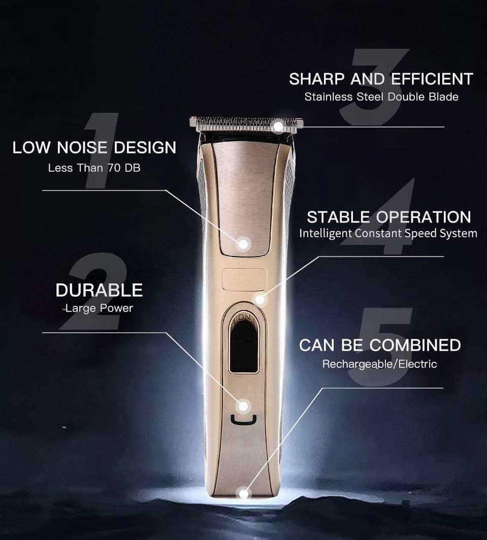 HTC High Quality Professional Rechargeable Hair Trimmer AT-128 with ...