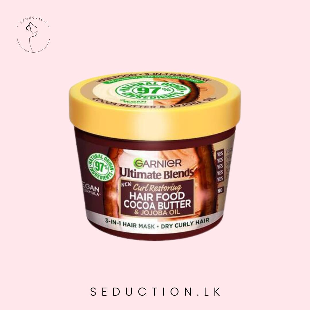 Garnier Ultimate Blends Curl Restoring Cocoa Butter Hair Food Multi-Use ...