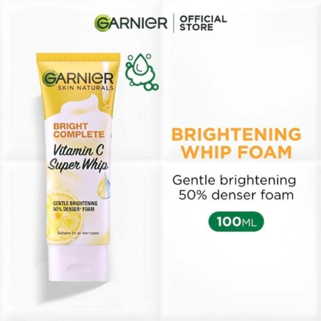 Garnier Bright Complete Vitamin C Super Whip 100ml - LKR 1,000.00