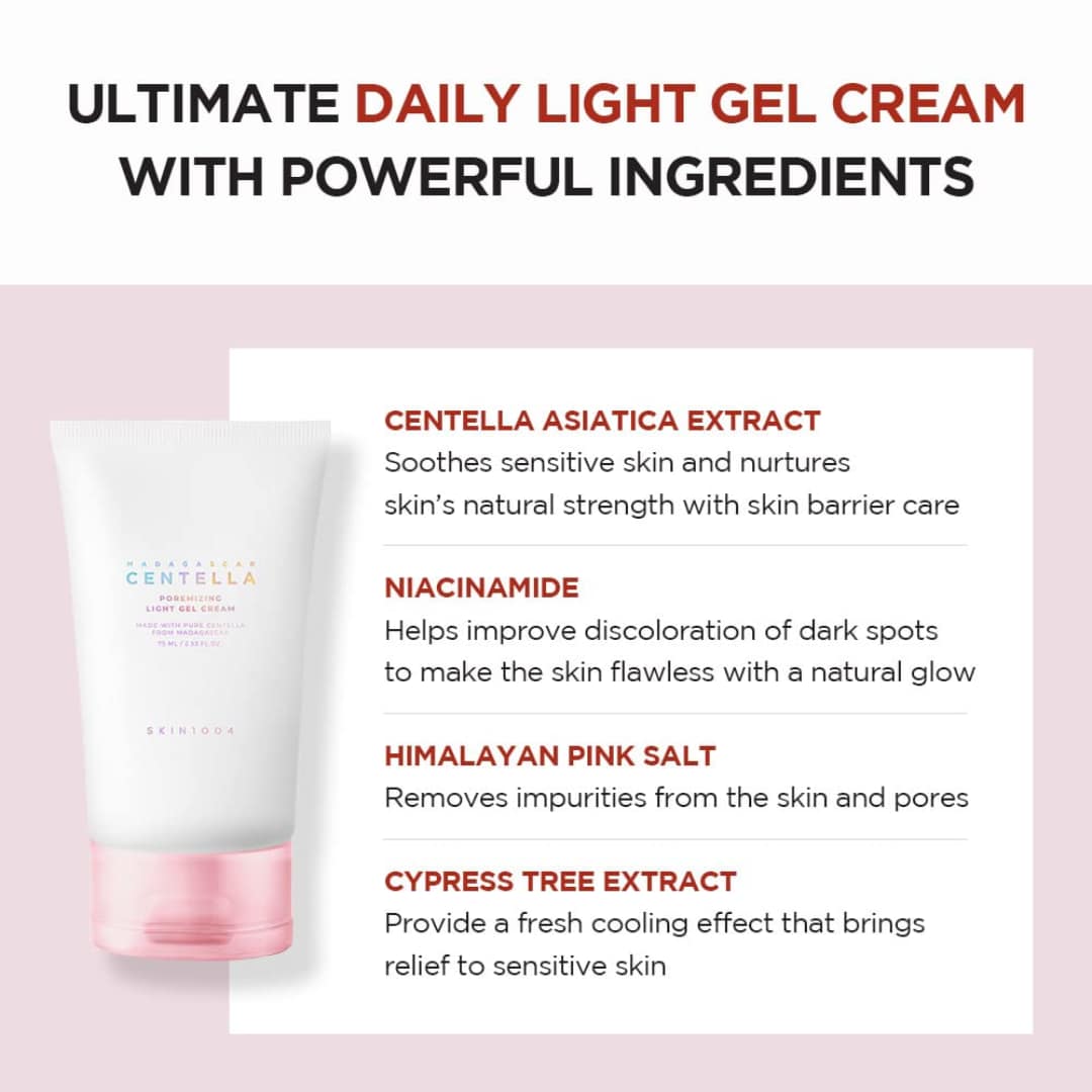 Skin 1004 Madagascar Centella Poremizing Light Gel Cream 75ml - LKR ...