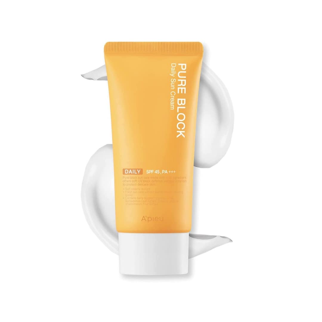A'pieu Pure Block Natural Daily Sun Cream Spf45 Pa+++ - LKR 4,600.00